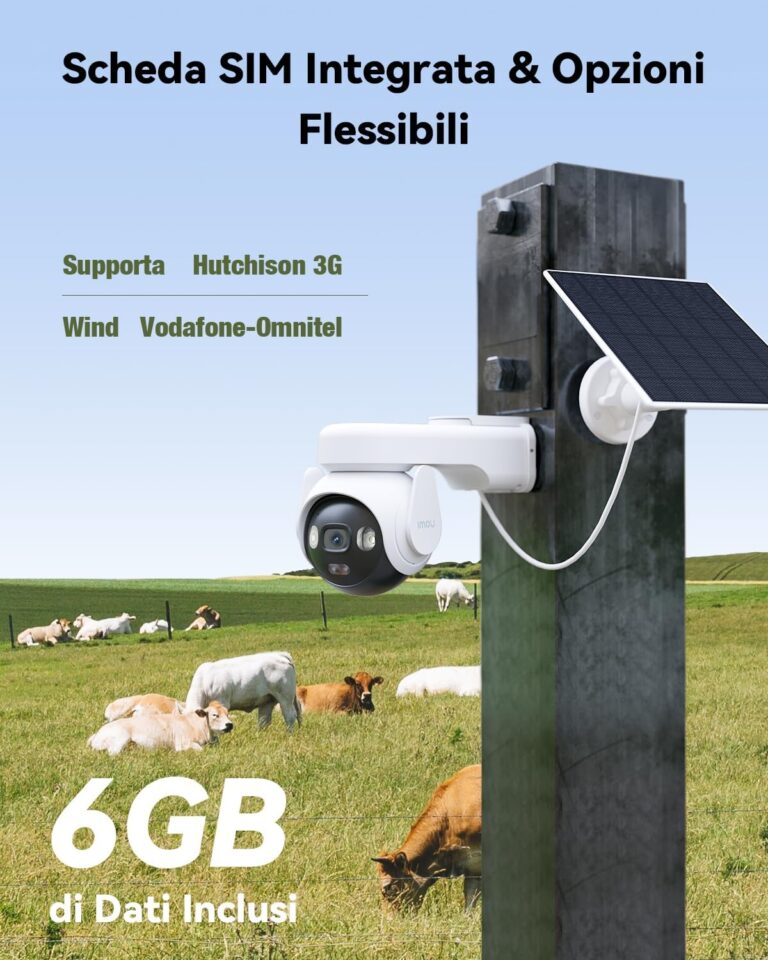 Imou 4G LTE Telecamera di Sorveglianza Solare - Soluzione Totalmente ...